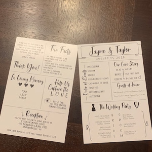 Printable Rustic Wedding Program Template, Editable Order of Ceremony ...