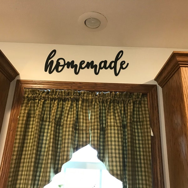 Custom Word Sign Metal Personalized Nursery Name Sign Cursive Word ...