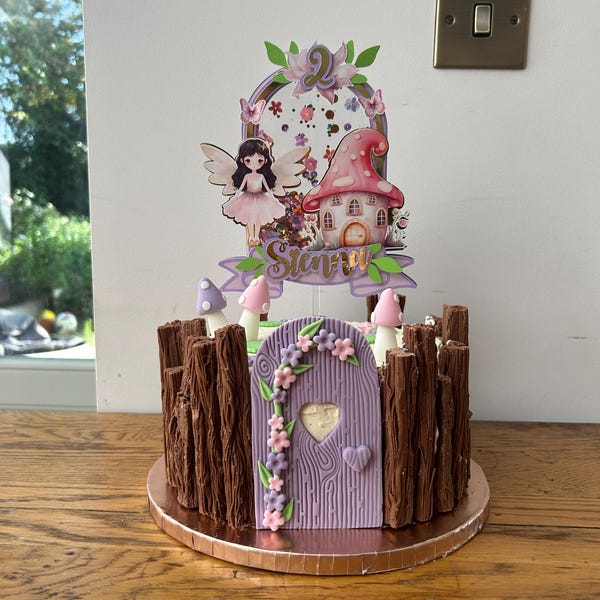 Personal Fairy First Cake Topper / Birthday Cake Topper / Shaker Cake ...