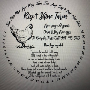 Farm Labels - Printed Farm Labels - Round Farm Label - Farm Product ...