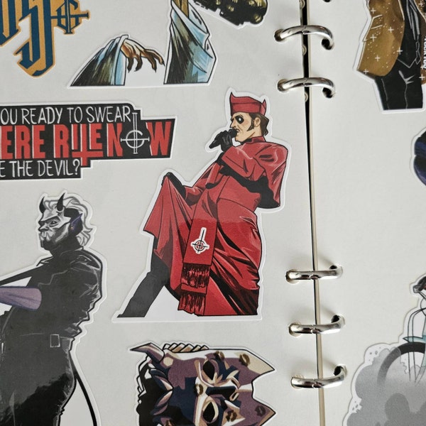 Papa Emeritus IV Cardinal Copia Square Hammer Ghost Movie Sticker - Etsy