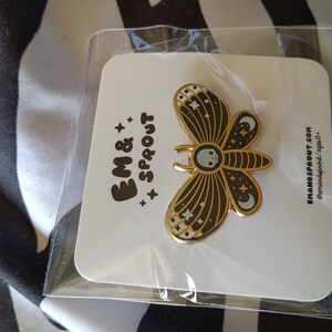 Death Head Moth Enamel Pin - Etsy