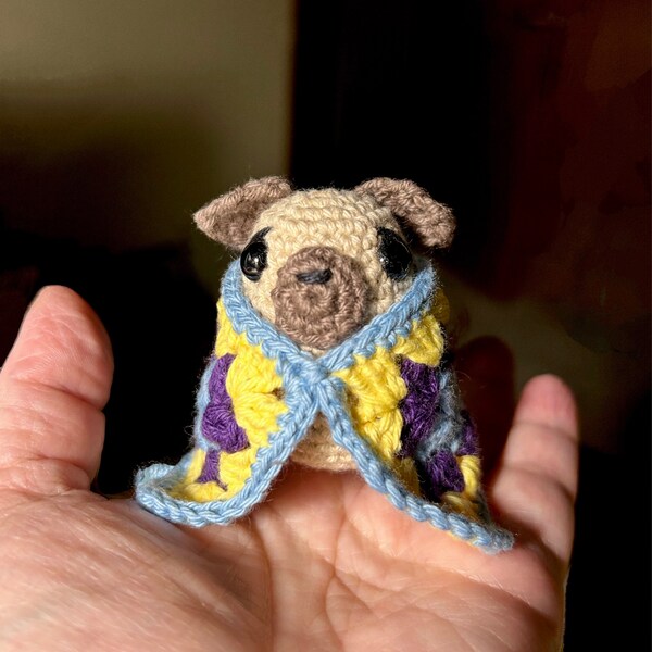 Pug in a Rug Crochet Pattern (pdf) - Etsy
