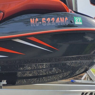 Boat Name Decal / Custom Hull Graphic / Premium Marine Vinyl Lettering ...