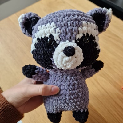 Crochet Pattern Chocho the Raccoon, Cute, Soft Toy, Handmade, Amigurumi ...