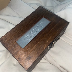 Carved Initials Wooden Keepsake Box Personalised Memory Box - Etsy UK