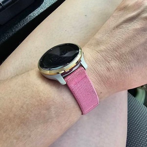 Multicolor Nylon Fabric Smart Watch Band Sport Fitness Quick on Loop ...