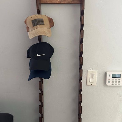 Custom Cap Rack for 20 Caps, Hat Rack, Carved Cap Rack, Personalize Cap ...