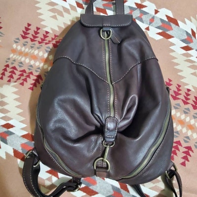 Luxurious Convertible Leather Backpack Unisex Vintage Soft Look ...