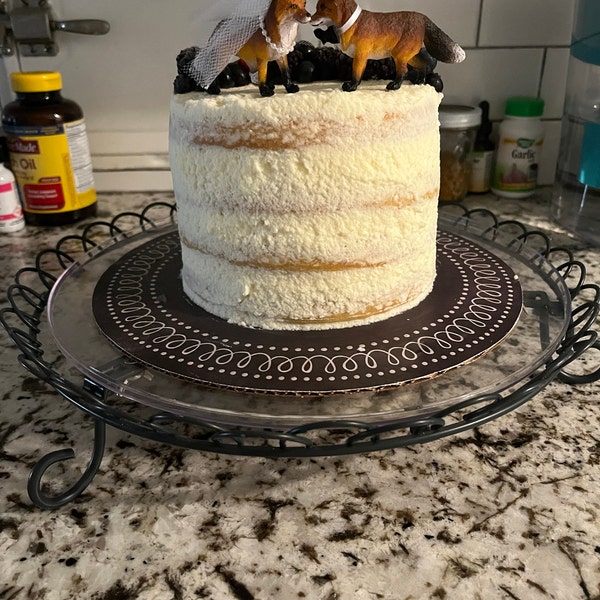 Fox Cake Topper, Fox Wedding Cake Topper, Animal Cake Topper, Fox ...