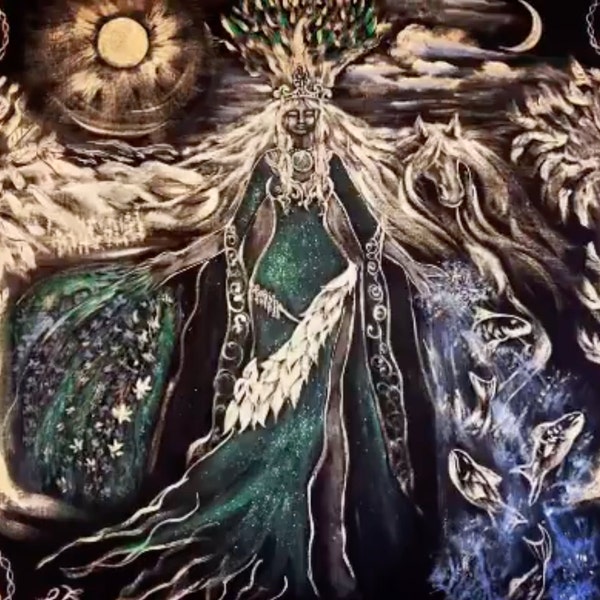 Freya Altar Cloth the Goddess of Love Norse Altar Tarot Cloth Freya ...