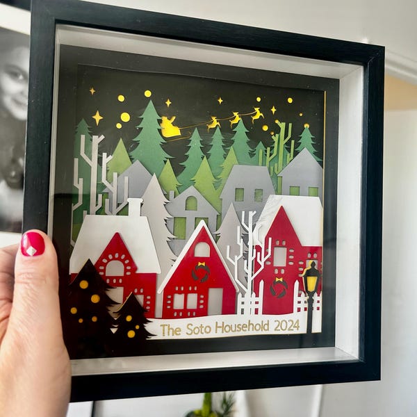 Mistletoe Shadow Box SVG, Svg for Cricut Projects, 3D Layered SVG ...