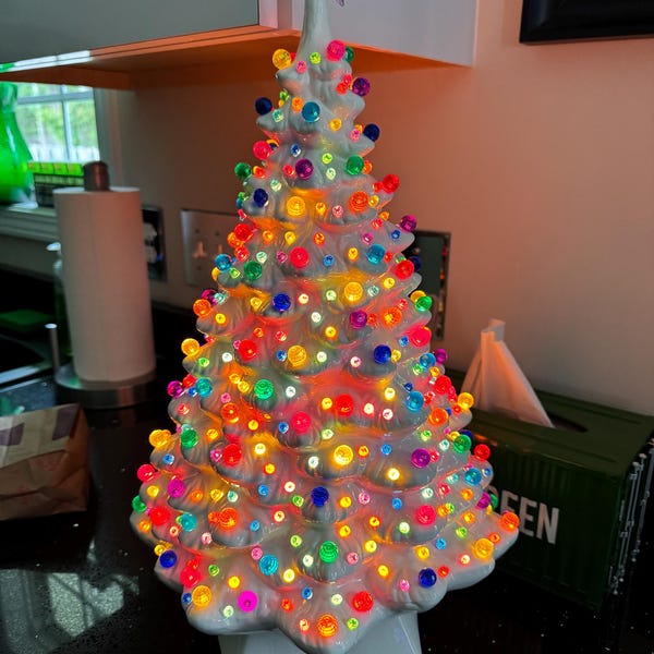 34" Atlantic Barrel Tree With Mother of Pearl, 22k Gold, and Cracked ...