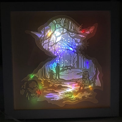 Forest Animals Lightbox SVG Paper Cut Template Ai Dinos Baby - Etsy