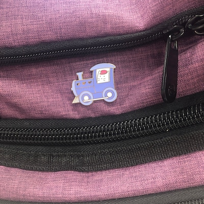 Cat Train Enamel Pin - Etsy