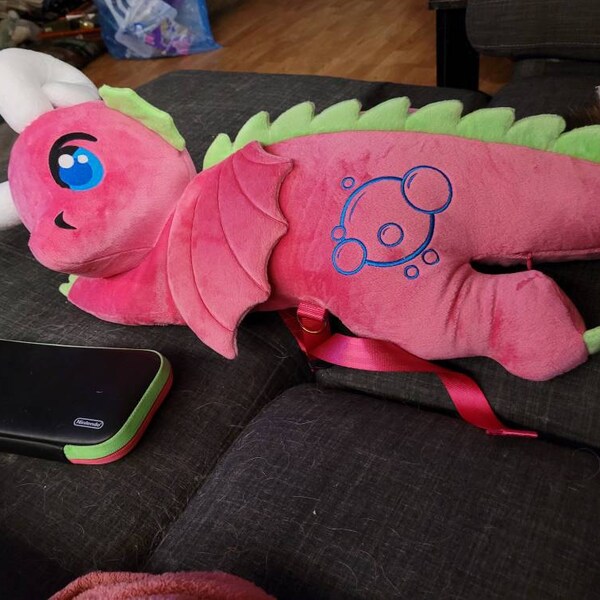 Creepy the Yellow Floof Monster Friend Backpack/messenger Bag/monster ...