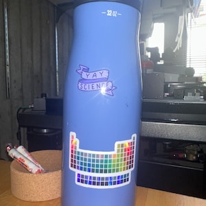 Sticker // Vinyl Holographic Periodic Table, Science Art 3 Inches ...