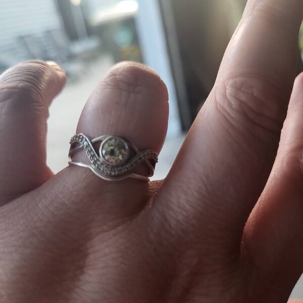 Curve Ring - Minimalist Band - Bump Ring - Silver Curve - Gold Curve ...