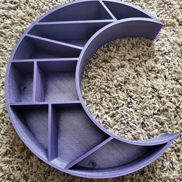3D Printed Large Crescent Moon Shelf (read Description) - Etsy