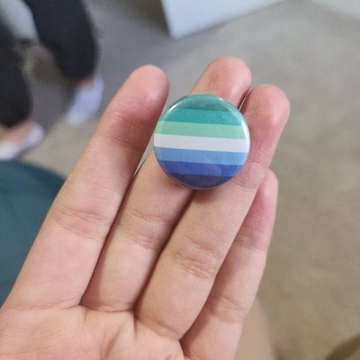 Heterosexual Black and White Straight Pride Flag Pin Round - Etsy