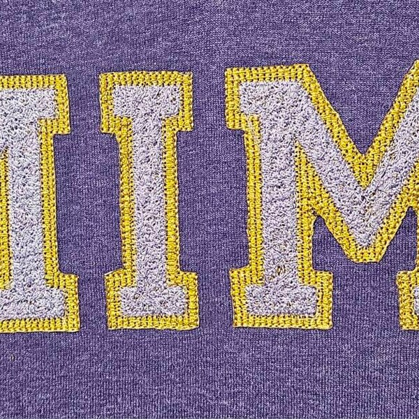 Faux Chenille Glitter HTV Font Athletic Sport Varsity Glitter Vinyl ...