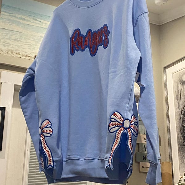 Bean Stitch Red Devils Double Stacked Script Applique Embroidery ...