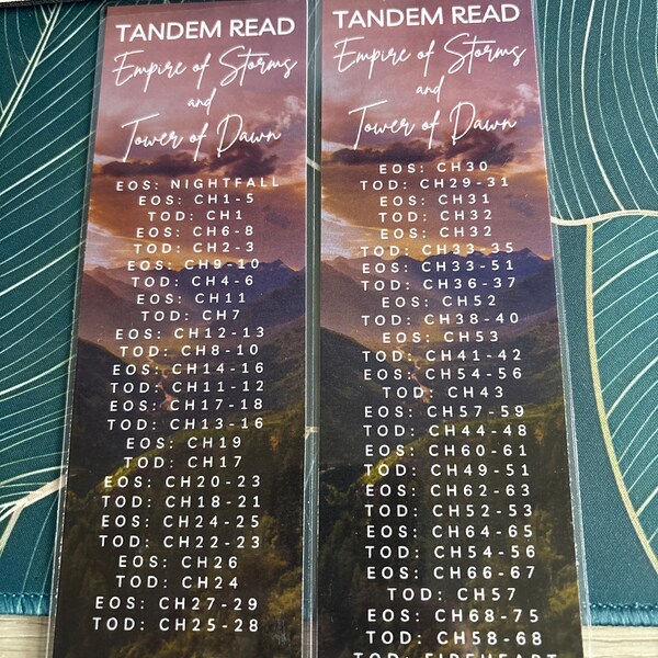 Throne of Glass Tandem Read Bookmark | Bookmark - Etsy