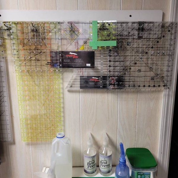 Wall-mounted Quilt Ruler Rack: 36 Inch Sewing Ruler Organizer - Etsy