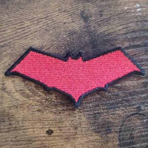 1991 Bat Symbol Embroidered Patch - 3" to 10" Sizes – Sew On, Iron On, or Velcro (up to 4") - Etsy