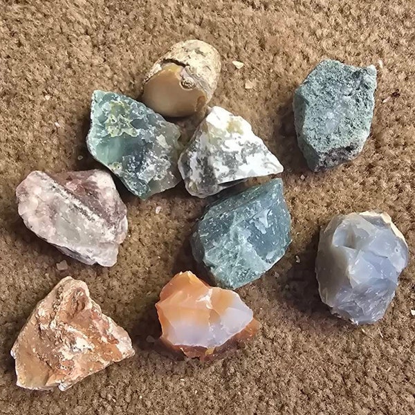 Agate Mix | Tumbling Rough Rocks From Mexico, Brazil, Asia, India | Raw ...