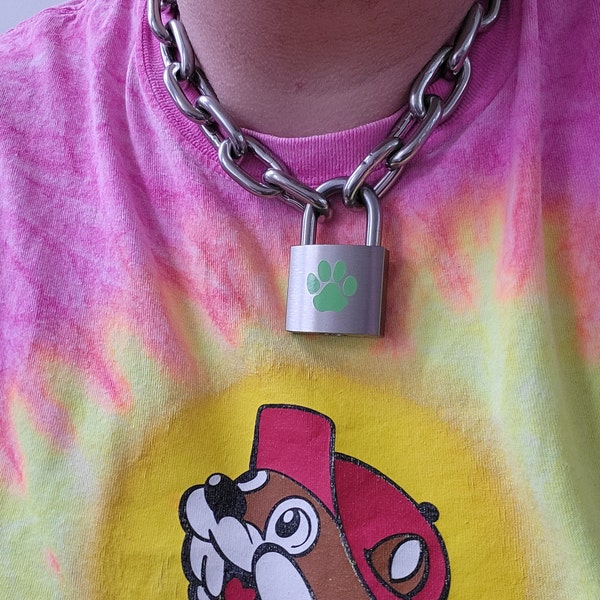 Custom Leather Collar Locking Choker I Choose Your Own Word I Quality ...