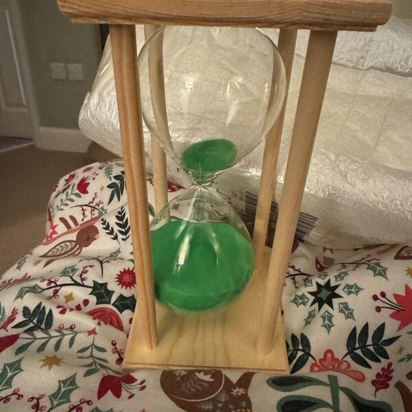 Custom Solid Wood Hourglass, 5/10/15/30 Minute Hourglass,personalized ...