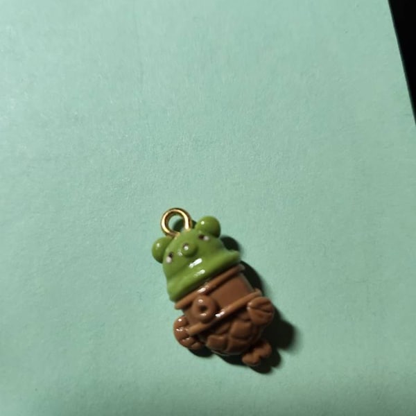 Cute Matcha Tayaki Bear Charm / Handmade Polymer Clay Charms ...