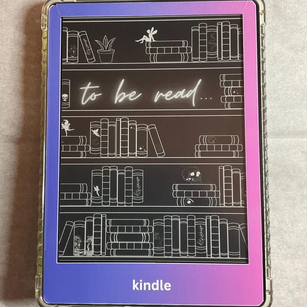 Kindle Wallpaper Hack - to Be Read Bookshelf - .epub File and .mobi ...