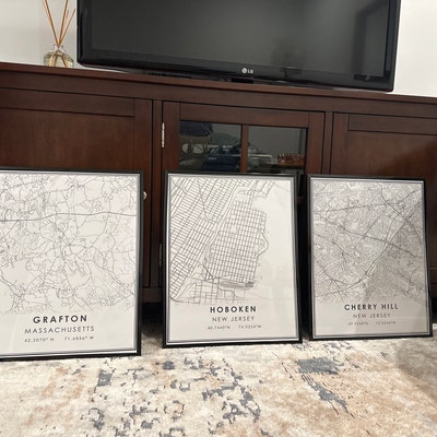 Manchester Map Print Poster Canvas England Map Print Poster - Etsy