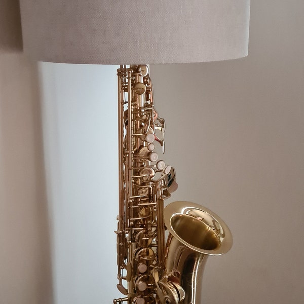 Handmade Alto Saxophone Lamps: Gold, Silver, Black, White, Satin Finish ...