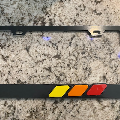 3D ST Badge Emblem Stainless Steel Chrome Metal License Plate Frame ...