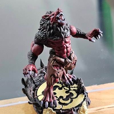 Werewolf 28mm and 32mm Scale Werewolf Miniature Dungeons and Dragons ...