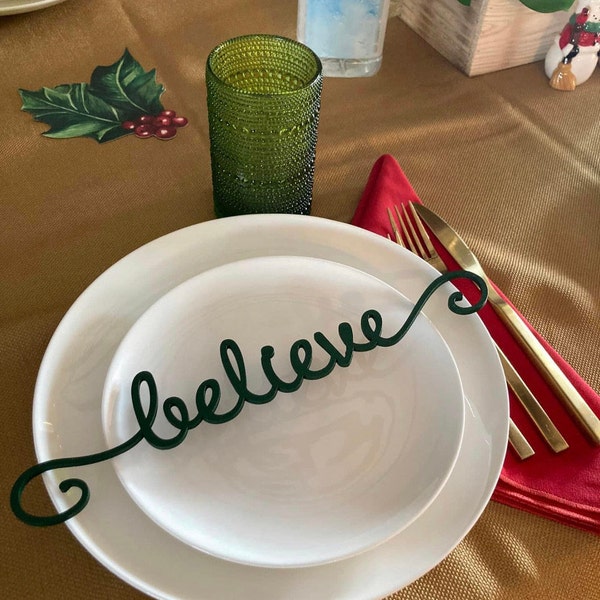 Christmas Place Cards, Reindeer Place Setting, Christmas Table Decor ...