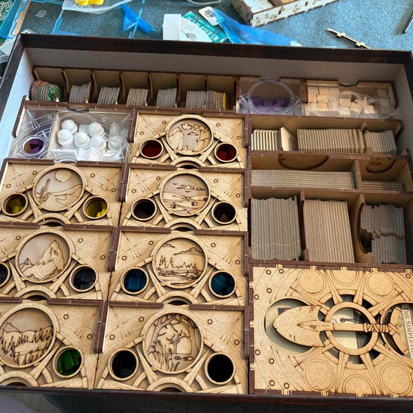 Elemental Card Deck Box, MTG Card Storage, Custom Deck Box, Wooden Deck ...