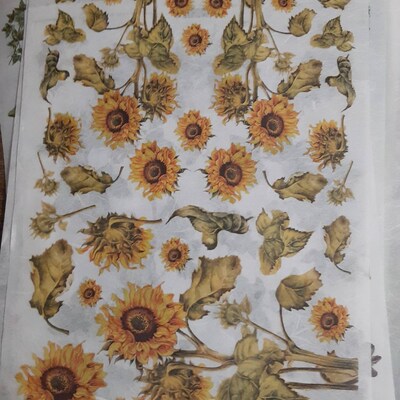 ITD Collection Sunflower Rice Paper Flower Rice Paper Sunflower ...