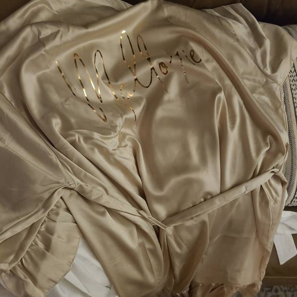 Bride Robe Personalized Bride Gift Bridal Shower Gift Unique Wedding ...