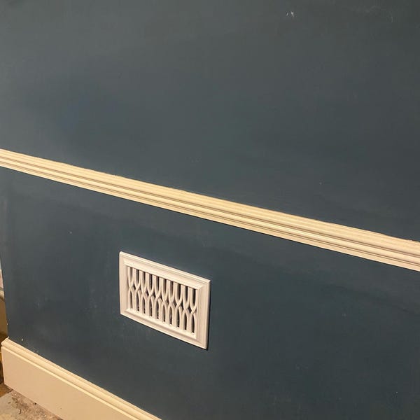 Winter Vent Cover 12x8 Inch | Decorative Plaster Air Vent | Handmade UK ...