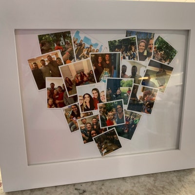 Heart Collage Template, Instantly Editable, Heart Photo Collage ...