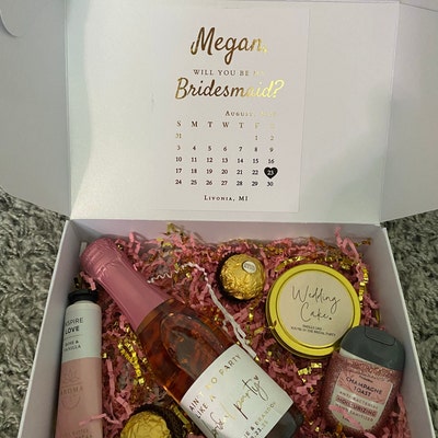 Custom Engagement Wine Label, Custom Bridesmaid Proposal Label/photo ...