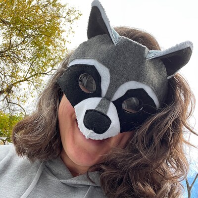 Raccoon Mask PDF Pattern - Etsy