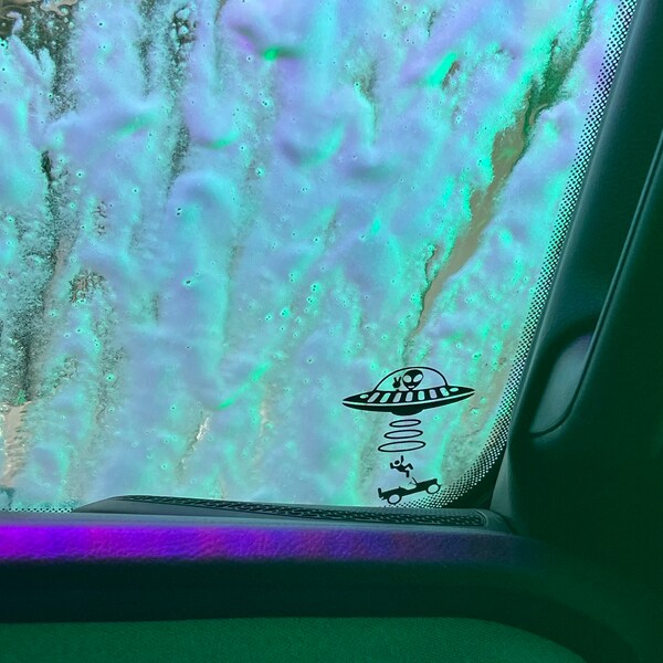 Jeeper Windshield Decal Alien Abduction/ufo Jeeper Sticker /wrangler ...