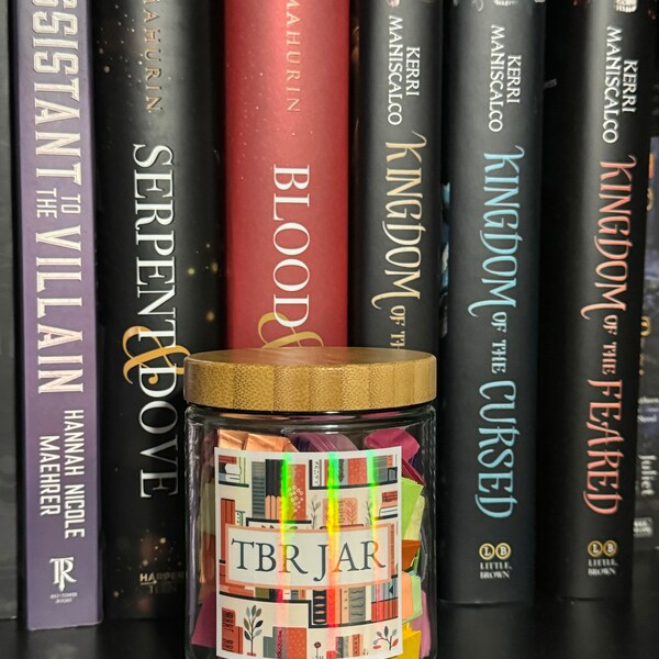 Bookshelf Decor Aesthetic Reading Nook TBR Jar Bookish Merch Book Club ...