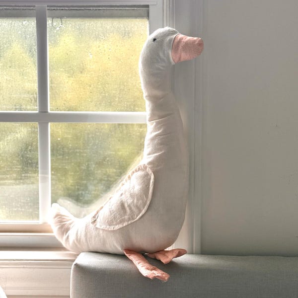 Goose Sewing Pattern + Video Tutorial, for Beginners, Goose Soft Toy ...