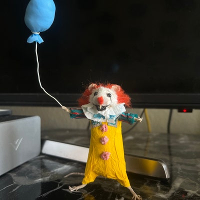 Taxidermy Rat Clown Mouse horror Taxidermy Anthropomorphic Rat ...